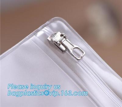 China metal zipper, metal slider,file folder a4 size PVC mesh document bag with zipper cosmetics offices supplies travel  pack for sale