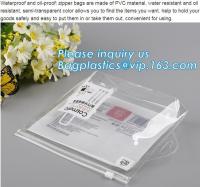 China waterproof water resistant pvc file folder bill bag note bag document bag A4,stationery within mesh PVC waterproof zippe for sale