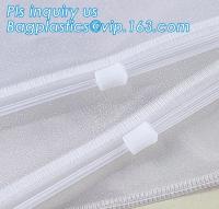 China Frosted surface easy to seal zipper file bag, stationary holder pack,transparent frosted A4/A5 bag, protable slider seal for sale