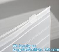 China Frosted surface easy to seal zipper file bag, stationary holder pack,transparent frosted A4/A5 bag, protable slider seal for sale