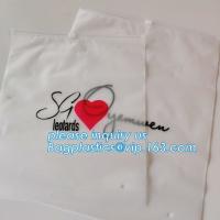 China CPE Slider Top Zipper Bag For Swimwear Custom Printed Clothes Packaging Frosted Poly Bags,frosted slider zipper lock pla for sale