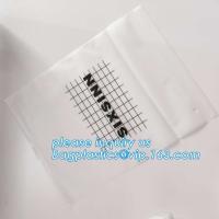 China CPE Slider Top Zipper Bag For Swimwear Custom Printed Clothes Packaging Frosted Poly Bags,frosted slider zipper lock pla for sale