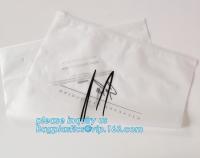 China Custom Print Soft Matte CPE Swimwear Clothes Package Slider Zipper Wet Bag,Eco-friendly Transparent swimwear packaging e for sale
