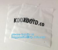 China Custom Print Soft Matte CPE Swimwear Clothes Package Slider Zipper Wet Bag,Eco-friendly Transparent swimwear packaging e for sale