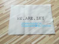 China Custom Print Soft Matte CPE Swimwear Clothes Package Slider Zipper Wet Bag,Eco-friendly Transparent swimwear packaging e for sale