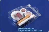 China Biodegradable Customised printing Clear PVC Cosmetic Standup k Pouch,Toiletries Cosmetic Pvc Pouch With Marble Dig for sale