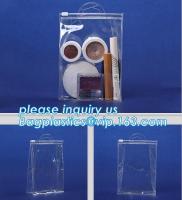 China Biodegradable Customised printing Clear PVC Cosmetic Standup k Pouch,Toiletries Cosmetic Pvc Pouch With Marble Dig for sale