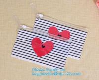 China Biodegradable custom fashion clear PVC cosmetic pouch bag with liquid glitters cheap glitter makeup pouch bagease packai for sale