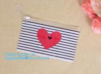 China Biodegradable custom fashion clear PVC cosmetic pouch bag with liquid glitters cheap glitter makeup pouch bagease packai for sale