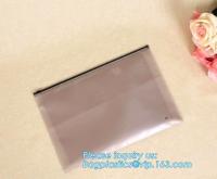 China Biodegradable Top quality B4 A4 B5 A5 A6 transparent zipper file bag pvc zipper document bag,file bag with zipper docume for sale
