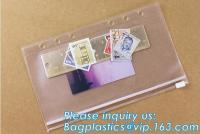 China Biodegradable Page Banknotes Postage Stamp Pockets Transparent PVC Money Album Loose-leaf Sheet Holders page bags holder for sale