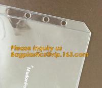 China Biodegradable Page Banknotes Postage Stamp Pockets Transparent PVC Money Album Loose-leaf Sheet Holders page bags holder for sale