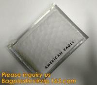 China Biodegradable k Reusable Bubble Packing  Zipper Pink Bag, reclosable, slider zipper seal,  metallic bubble b for sale