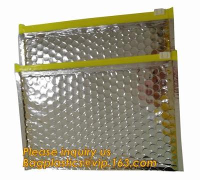 China Promotional inner package shipping slider bubble bag,Plastic clear bubble bag with zip lock slider zipper bagease pack for sale