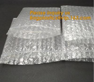 China Reclosable Reusable Packing Bubblemetallic glossy holographic cosmetic packing k bubble pouch slider zipper bubble for sale