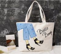 China recycle shopping promotional logo printed standard size canvas tote bag,standard size shopping bag,canvas bag tote,fabri for sale