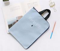 China OEM shopping tote color zipper lunch Customized file canvas bag,Recycled canvas cotton bag promotional hanging file tote for sale