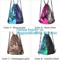 China mini sequins backpacks bag Bow bling women bags glittering sequin backpack,travel oxford glitter Sequin Reversible Merma for sale