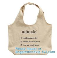China customized cotton canvas tote bag cotton bag promotion recycle organic cotton tote bags wholesale,Handle Canvas Bag Tote for sale
