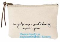China Professional Cosmetic Bag Canvas Zipper Pouch Wholesale, Private Label Makeup Bag, Canvas Bag with Zipper bagplastics for sale