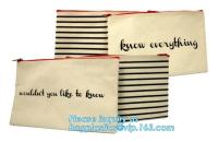 China Professional Cosmetic Bag Canvas Zipper Pouch Wholesale, Private Label Makeup Bag, Canvas Bag with Zipper bagplastics for sale