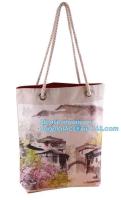 China Handmade Canvas Tote Bag ,Leather Handle Canvas Bag,Heavy Canvas Tote Bag,Eco Friendly Shopping Bag Fashion Cheap Cotton for sale