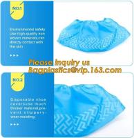 China Disposable elastic pe/cpe non-woven shoes cover,Disposable waterproof CPE+PP non-woven shoe cover,Disposable nonwoven sh for sale