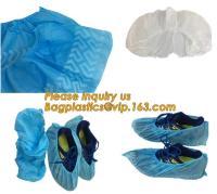 China Disposable elastic pe/cpe non-woven shoes cover,Disposable waterproof CPE+PP non-woven shoe cover,Disposable nonwoven sh for sale