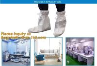 China Waterproof green disposable PE shoe cover plastic overshoes,Hospital Using Disposable PP Non Woven Shoe Cover Medical Sh for sale