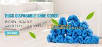 China THICK DISPOSABLE,DUST-PROOF,CPE COATED,SMS BOOT COVER,NON WOVEN SHOE COVER,heavy duty polypropylene fabric shoes cover for sale