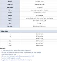 China durable chemical resistant lab coats,elastic material coverall workwear,Disposable Medical Nonwoven White Lab Coat for sale