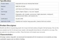 China Medical non-woven sterile disposable surgical bed sheet,Bed Sheets Disposable Non woven Medical Bedsheet,medical paper b for sale