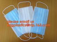 China disposable non woven 3 ply medical face mask,Nonwoven 3Ply Face Mask Medical Disposable Face Mask Tie On bagease package for sale