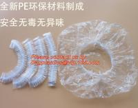 China LDPE/HDPE customized plastic PE hotel disposable shower cap,eco biodegradable plastic waterproofing Shower cap Hotel cap for sale