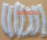 China LDPE/HDPE customized plastic PE hotel disposable shower cap,eco biodegradable plastic waterproofing Shower cap Hotel cap for sale