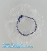 China disposable PE shower cap wholesale plastic waterproof shower cap,PE shower cap with elastic band,hotel shower cap biodeg for sale