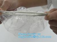 China Custom logo bathroom products disposable plastic shower cap,customized plastic PE hotel disposable shower cap bagplastic for sale