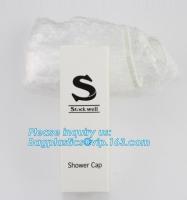 China Eco bio plastic Microfiber Double Layers Elastic Reusable Bathing Cap waterproof Shower Cap,Disposable Shower Cap bageas for sale