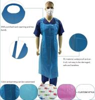 China Clear Medical Disposable Polythene Apron,Medical Disposable PE Apron,Medical Colored Disposable PE Apron For Hospital for sale