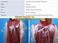 China Disposable CPE plastic gown/Plastic coat Elastic cuff/Thumb Cuff,disposable hospital CPE isolation gown /protection gown for sale