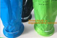 China emesis vomit bag disposable,Used for hospita/ travel /airplane/ disposable blue plastic vomit bag with ring Medical Emes for sale