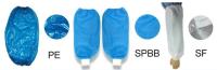 China sleeve covers of non-woven,cpe and PE,sizes are customized,transparent Waterproof PE sleeve cover,Surgical PE Oversleeve for sale