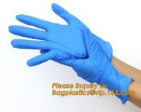 China Blue Non-Medical Biodegradable Disposable Powder Free Examination Nitrile Gloves,Hand Gloves Manufacturers powder free n for sale