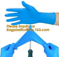 China Disposable powder free black examination nitrile gloves manufacturers,Colored Nitrile Gloves Disposable Medical Blue Pow for sale