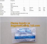 China Disposable Clear Poly Hybrid Stretch Gloves, Copolymer Polyethylene PE gloves,household kitchen dining cook transparent for sale