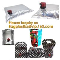 China Customized 2L~22 L bags in box aluminum foil packaging bag with spout 10 liter wine bag in box,5L/10L juice bag wine spo for sale