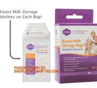 China Custom Printing Food Grade Zipper Seal Stand Up Pouch 8oz Leak Proof Breast Milk Storage Bag,breast milk storage bags Mi for sale