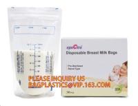 China Customized disposable plastic baby breast milk refrigerator refrigerated storage packing bag,breast milk storage bag mil for sale