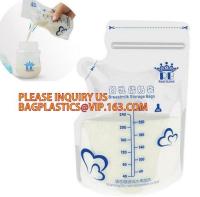China Double Zipper Seal Stand Up Pouch Breast Milk Storage Bags,Stand Up Baby Breast Milk Storage Bag,5 oz breastmilk storage for sale