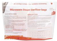 China Mircowave steam sterilizer bag, steriliser bag,LDPE soft milk white plastic bag for dry laundry, plastic laundry bag, 10 for sale